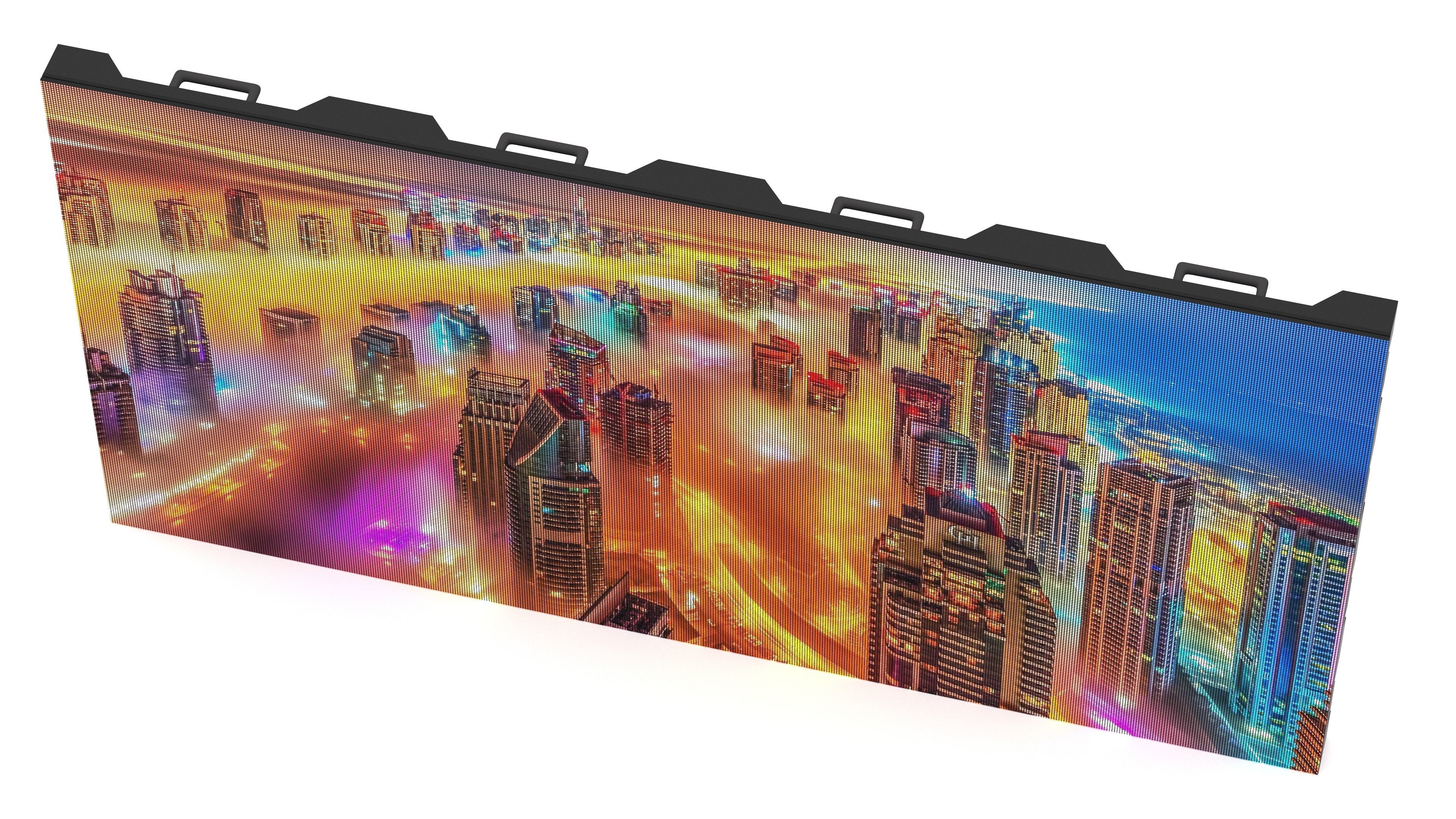 Led Screen Display Panel Monitor 3D model | CGTrader