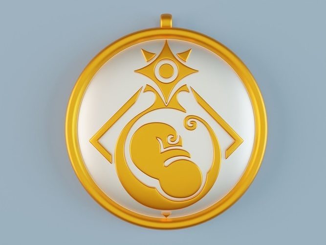 Genshin Impact Albedo Emblem pendant 3D model 3D printable | CGTrader
