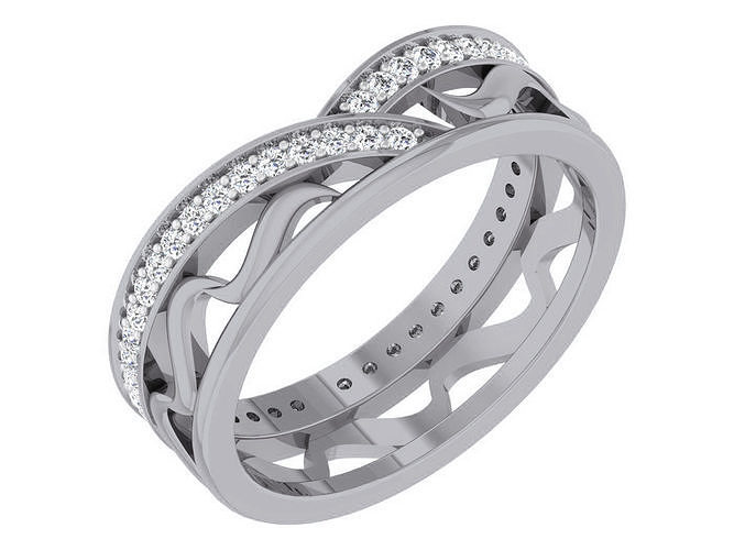 Band ring - 25 3D model 3D printable | CGTrader