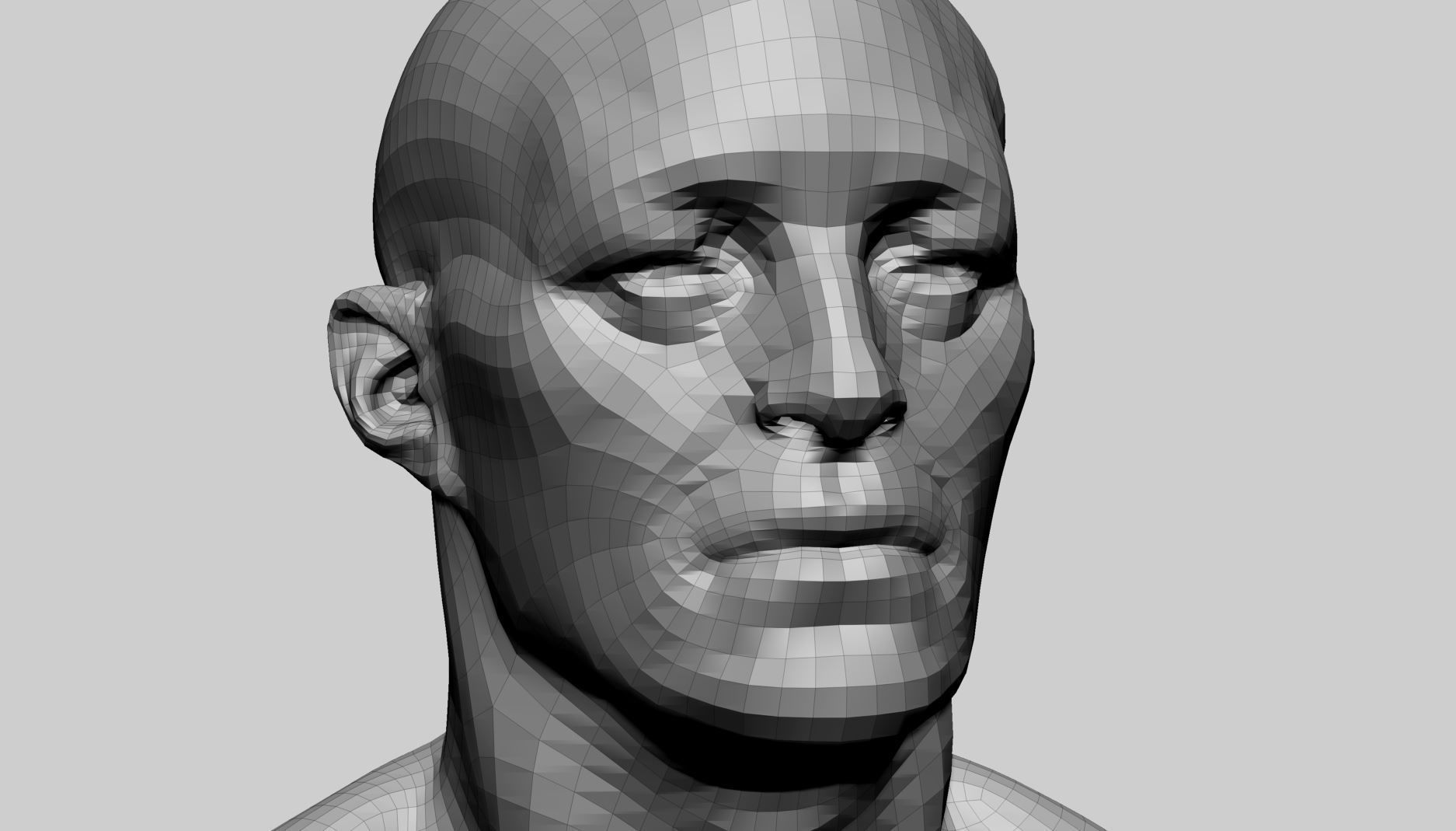 Base Male Head A0 3D model | CGTrader