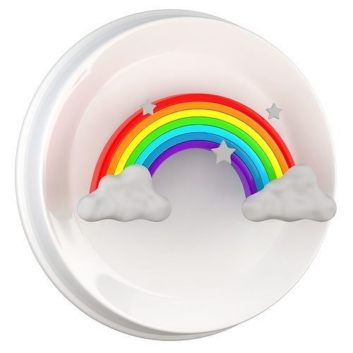 Weather Symbols Rainbow With Clouds 3D model | CGTrader