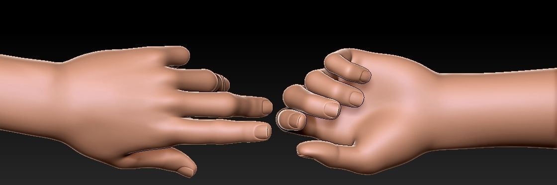 CONNECTING HANDS 3D model 3D printable | CGTrader