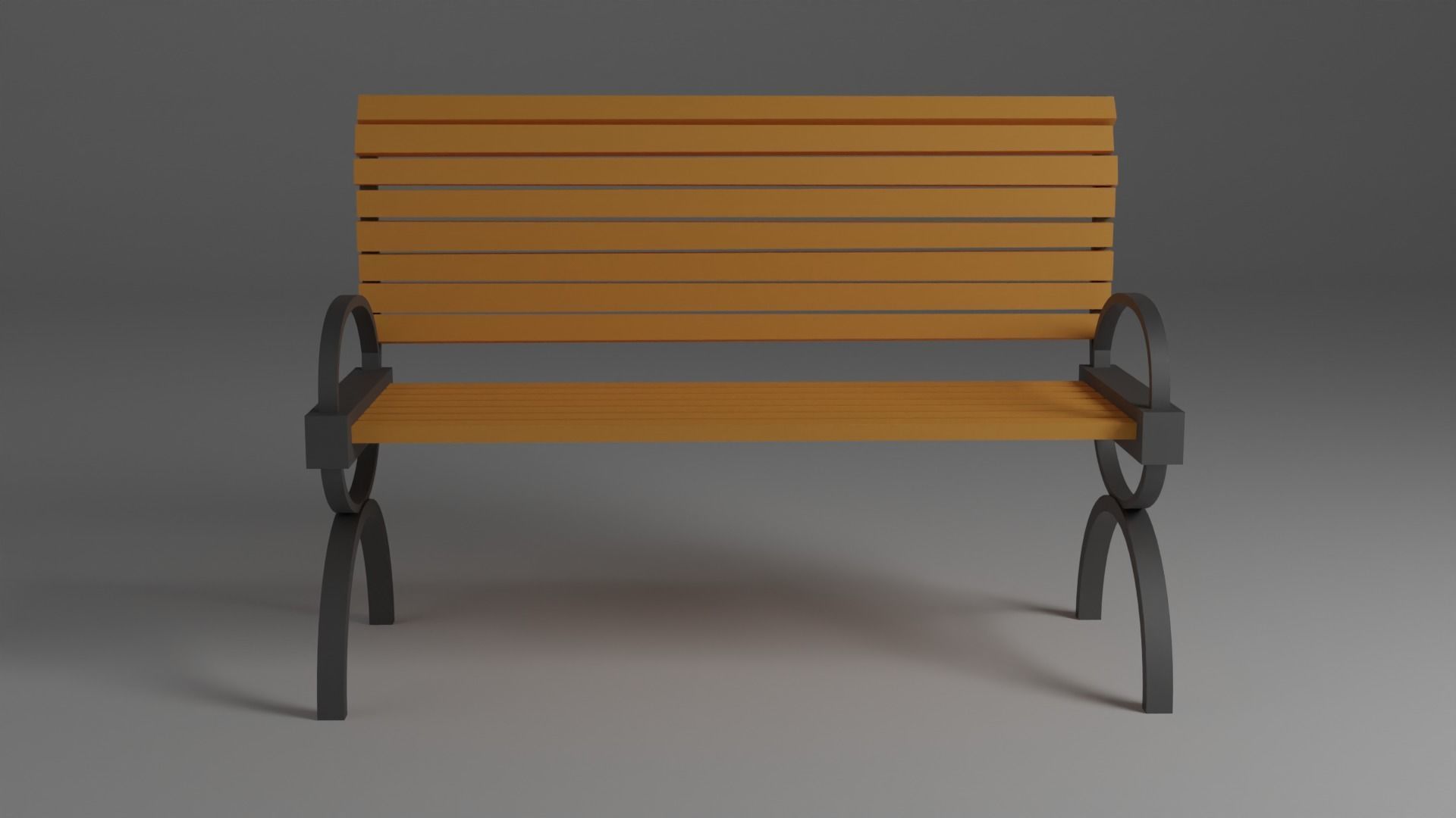 3D model simple bench VR / AR / low-poly | CGTrader