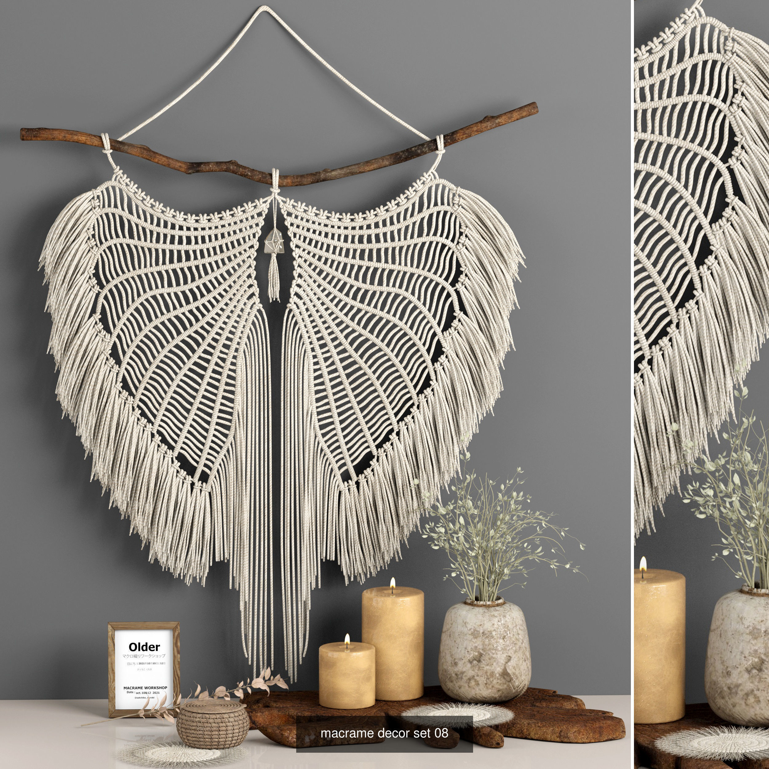 macrame decor 3D Model Collection | CGTrader