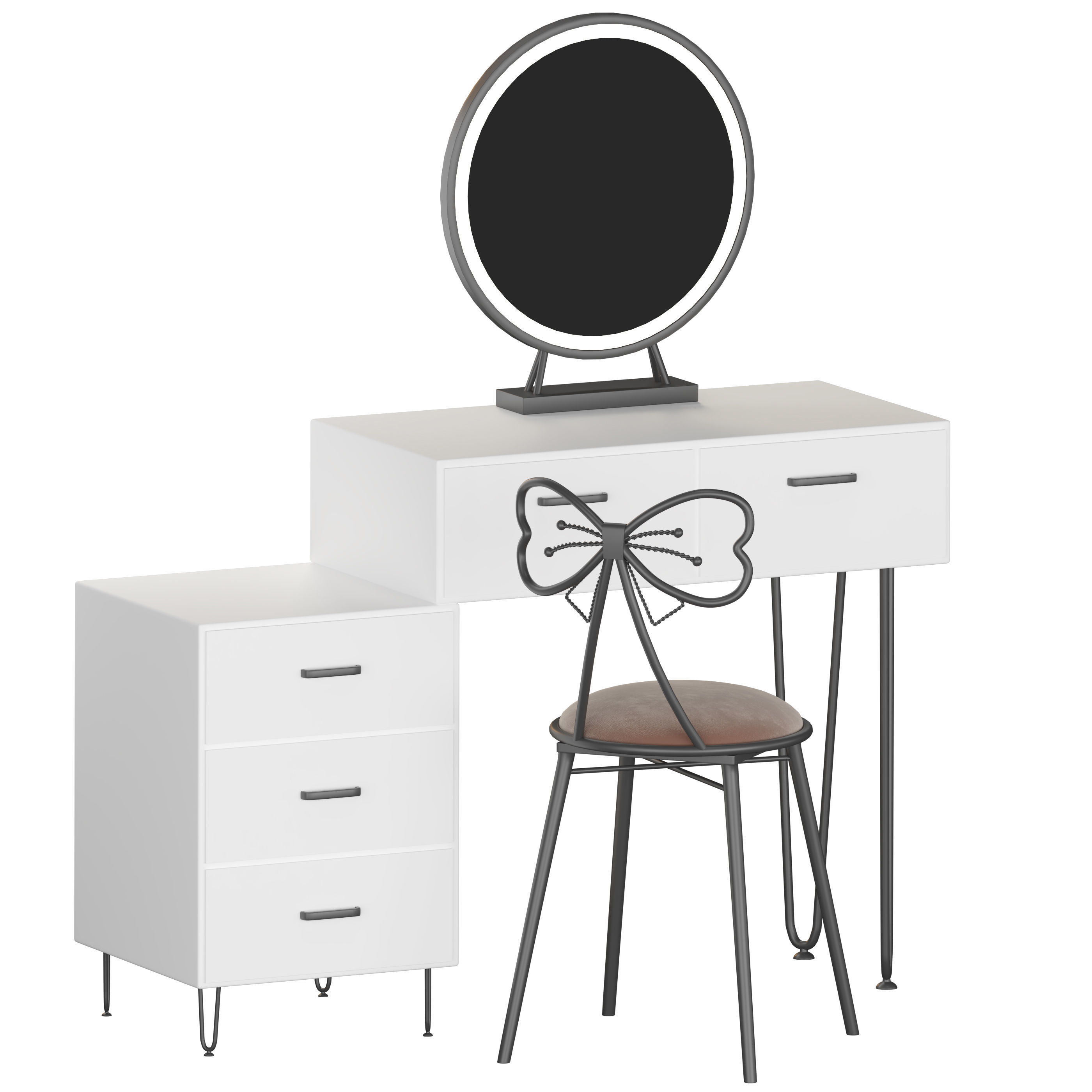 ARIEL Modern LED Vanity Set 3D model | CGTrader