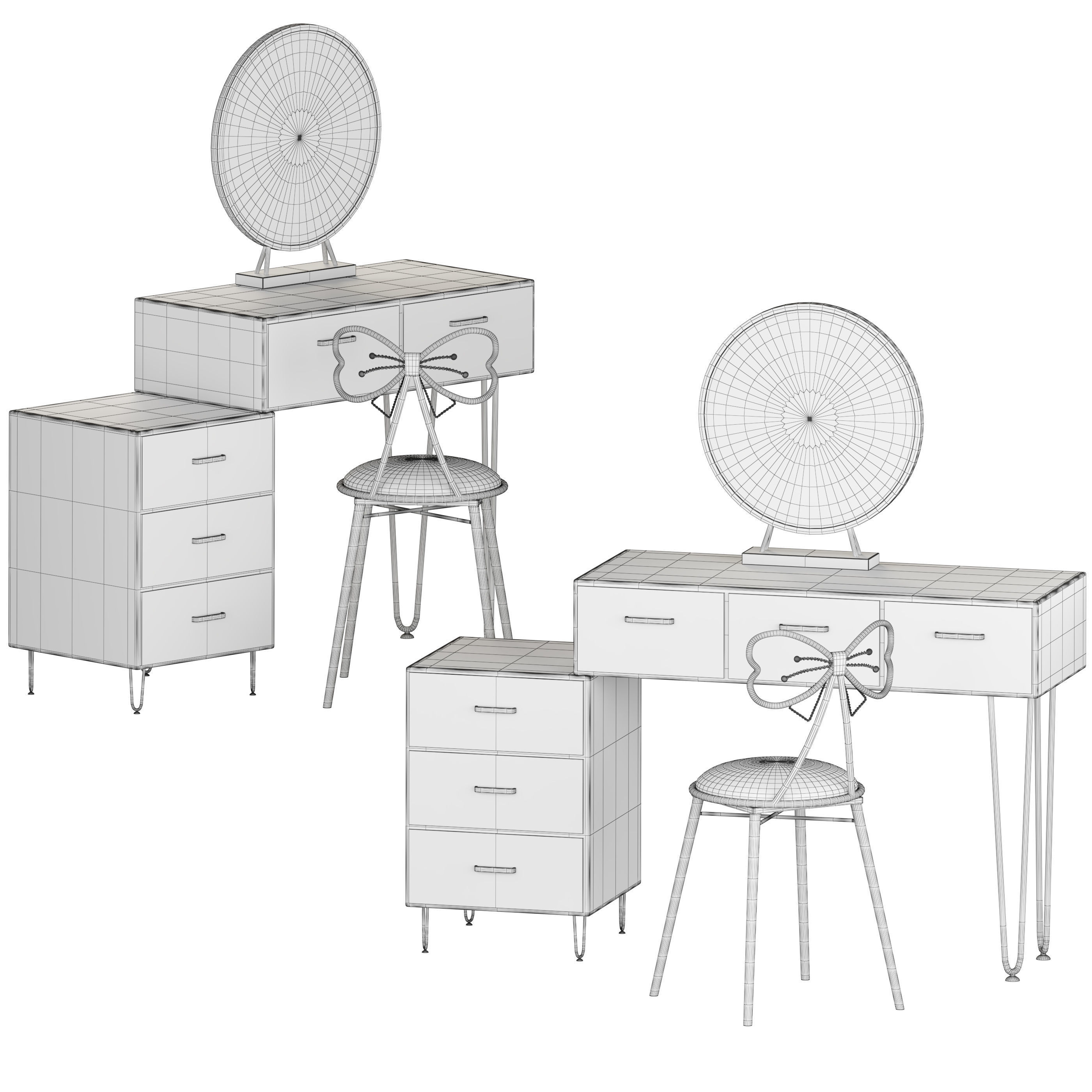 ARIEL Modern LED Vanity Set 3D model | CGTrader