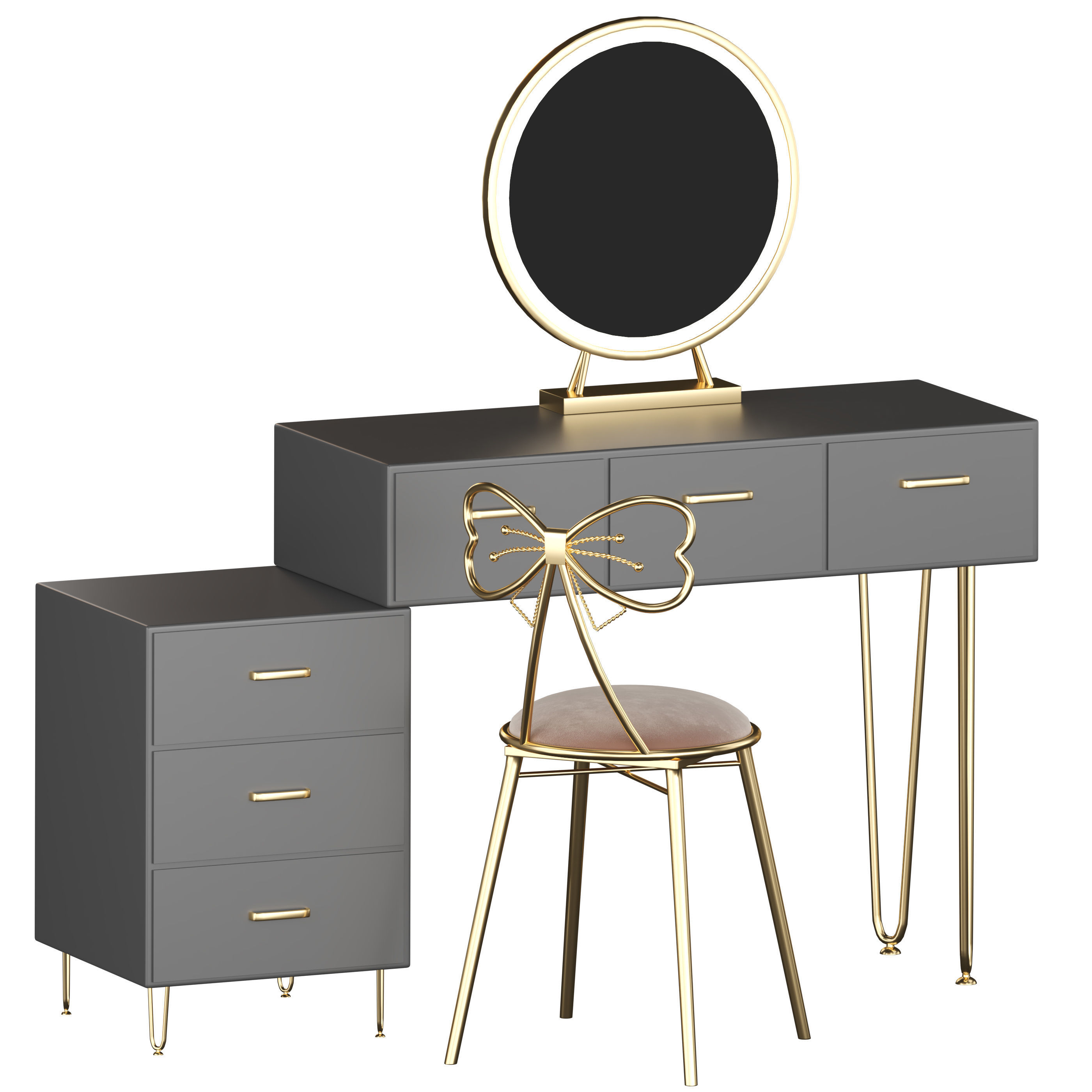 ARIEL Modern LED Vanity Set 3D model | CGTrader