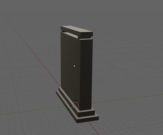 3D model Leaderboard wooden frame with hole in middle VR / AR / low ...