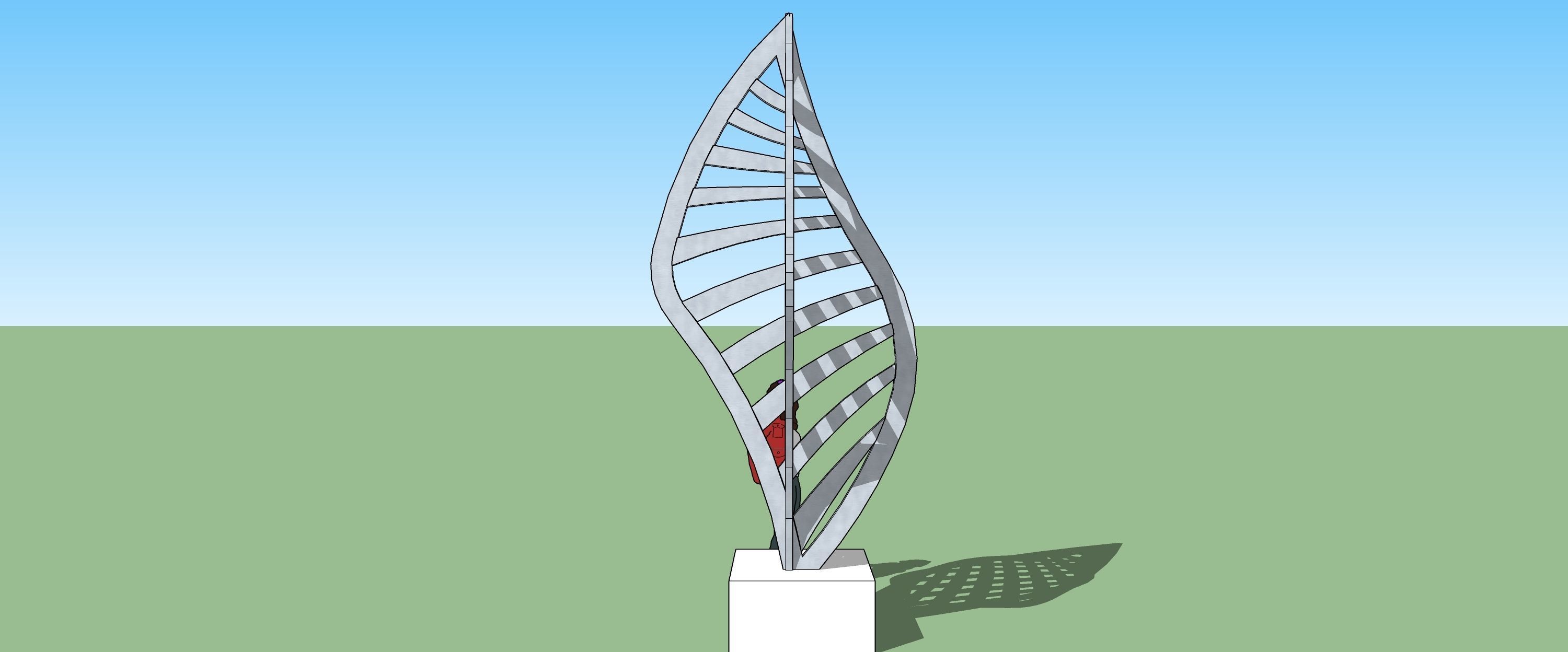 Organic steel plate artwork 3D model | CGTrader