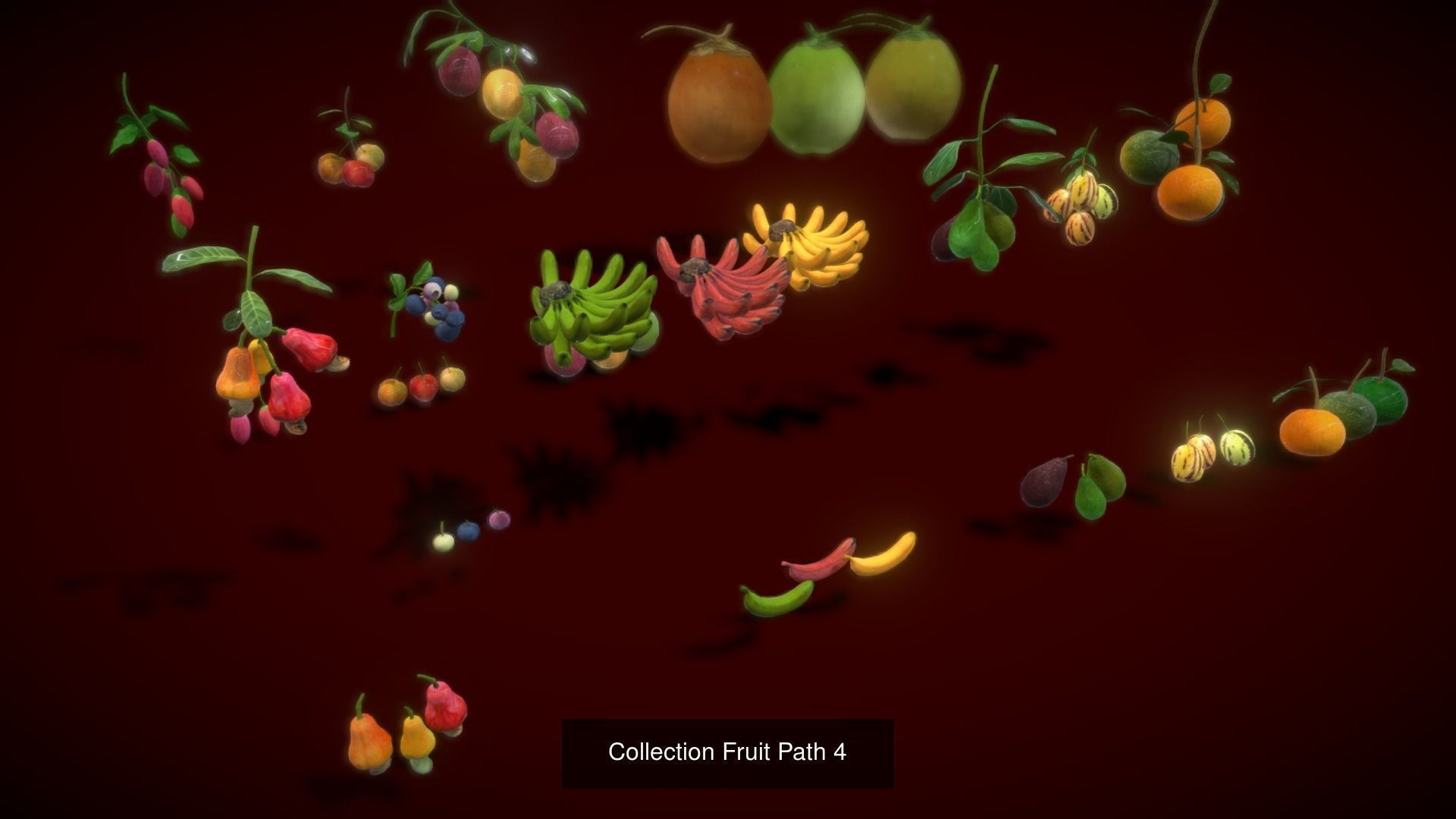 Collection Fruit texture pack VR / AR / low-poly | CGTrader