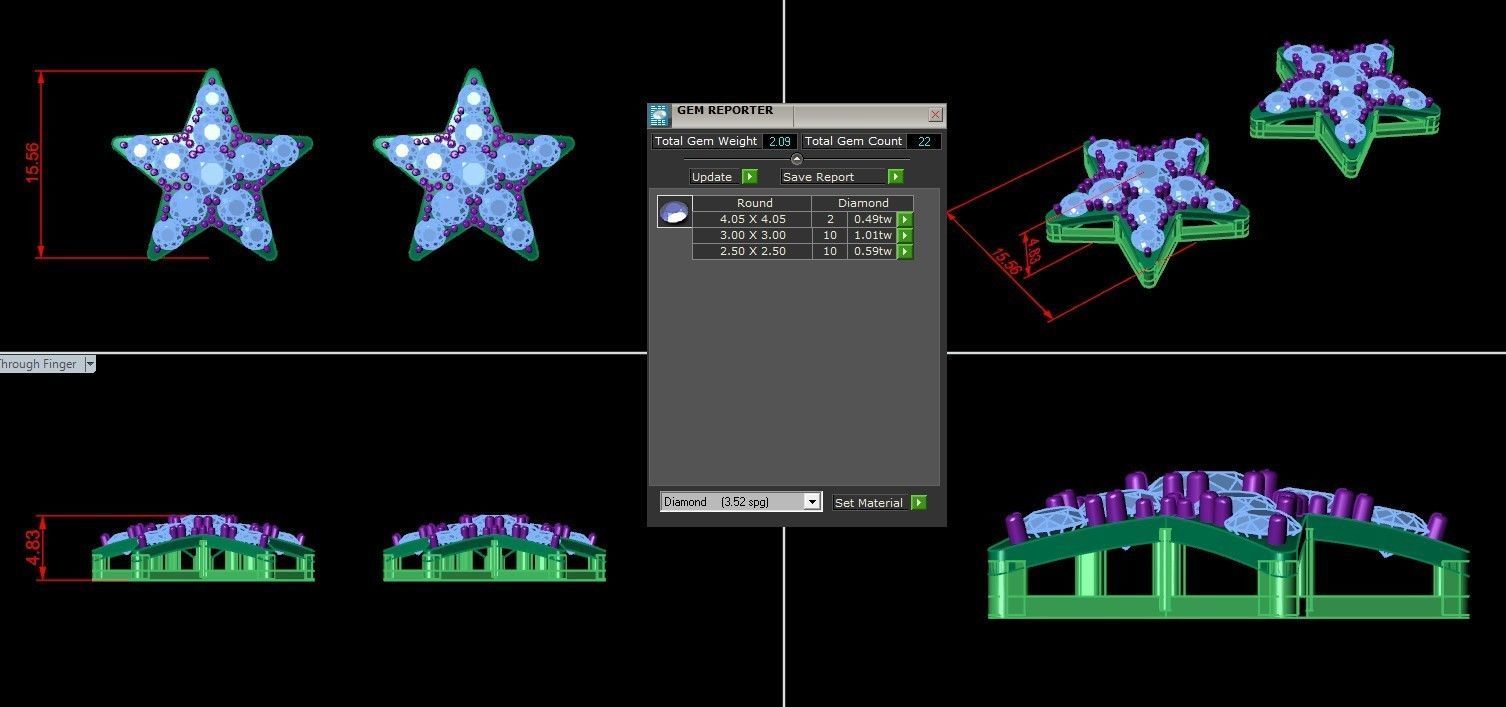 Star Earring free download free 3D model | CGTrader