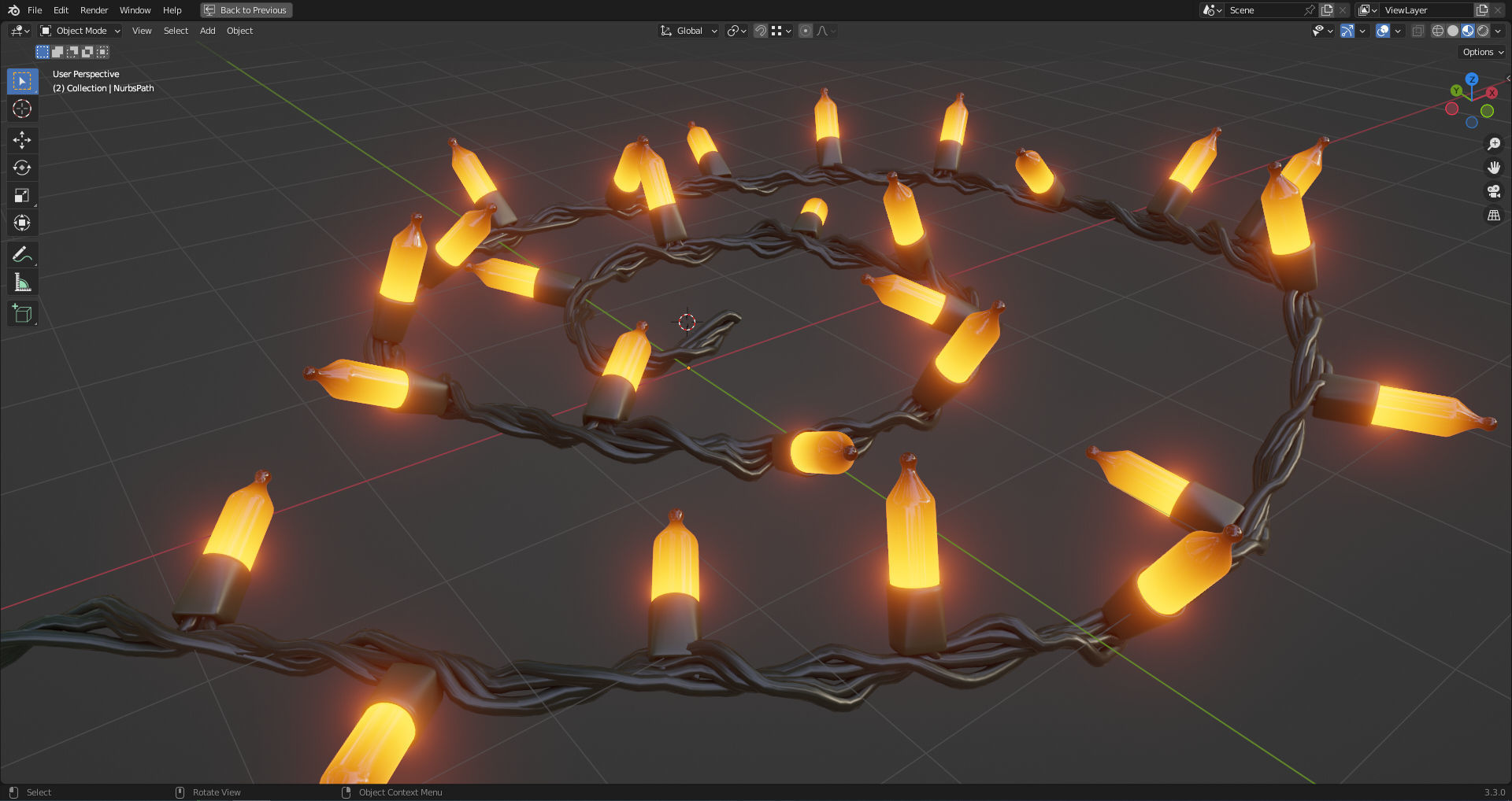 Christmas Tree Fairy Lights Generator for Blender 3D model | CGTrader