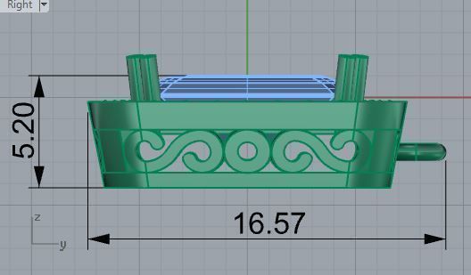 Square diamond stone pendant 3183 3D print model 3D model 3D printable ...
