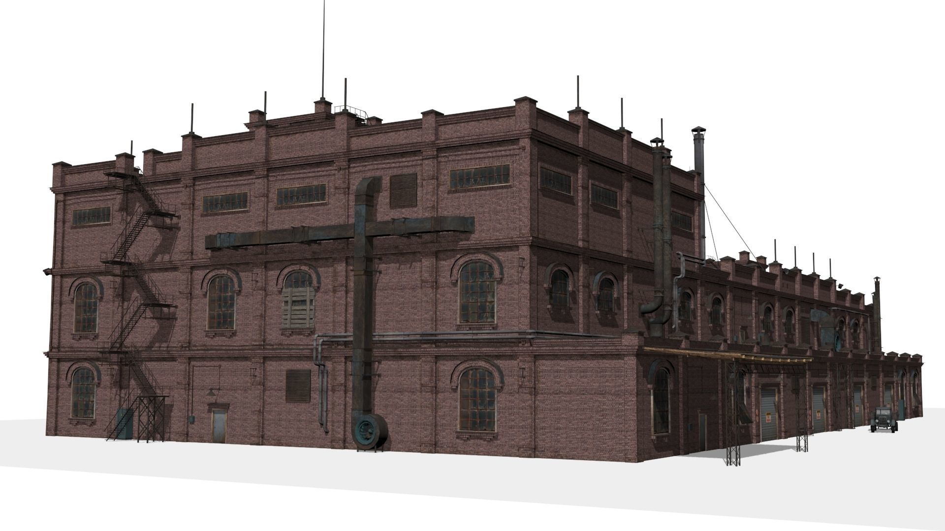 3D model Old factory VR / AR / low-poly | CGTrader