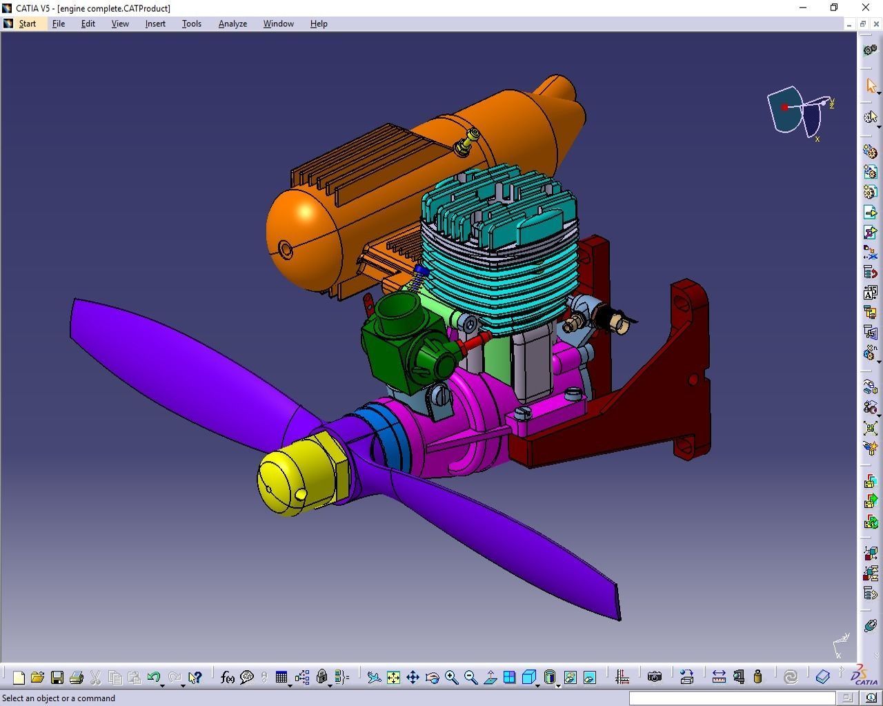 RC Engine 3D model Assembly 3D model | CGTrader