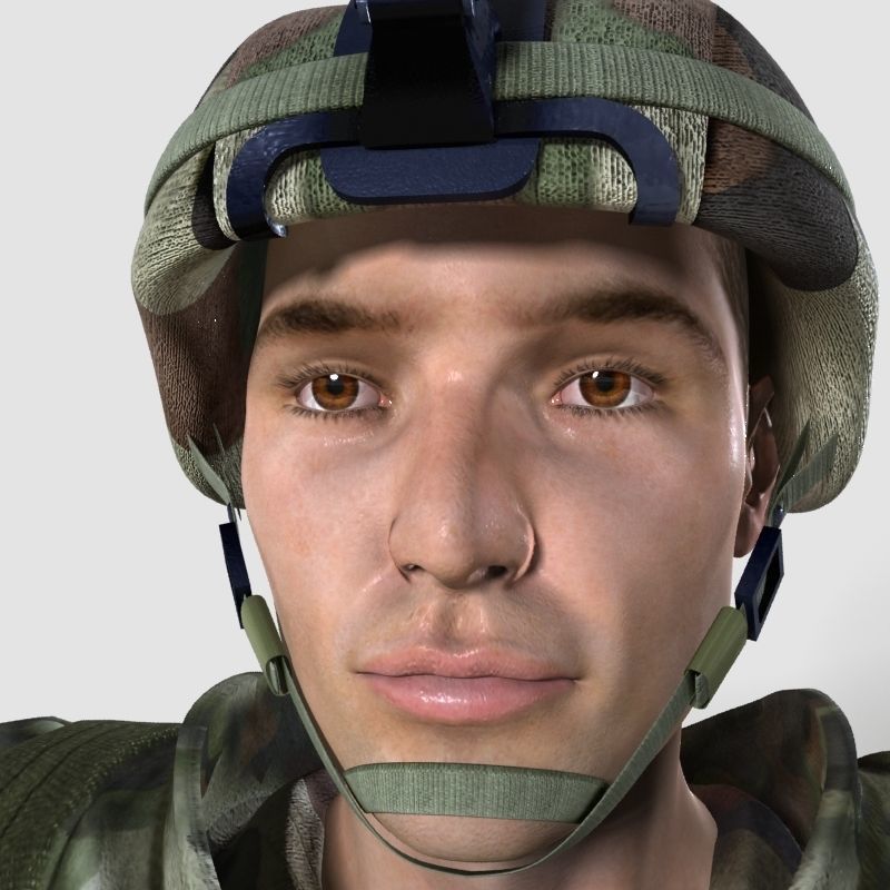 3D model US Soldier Character VR / AR / low-poly | CGTrader