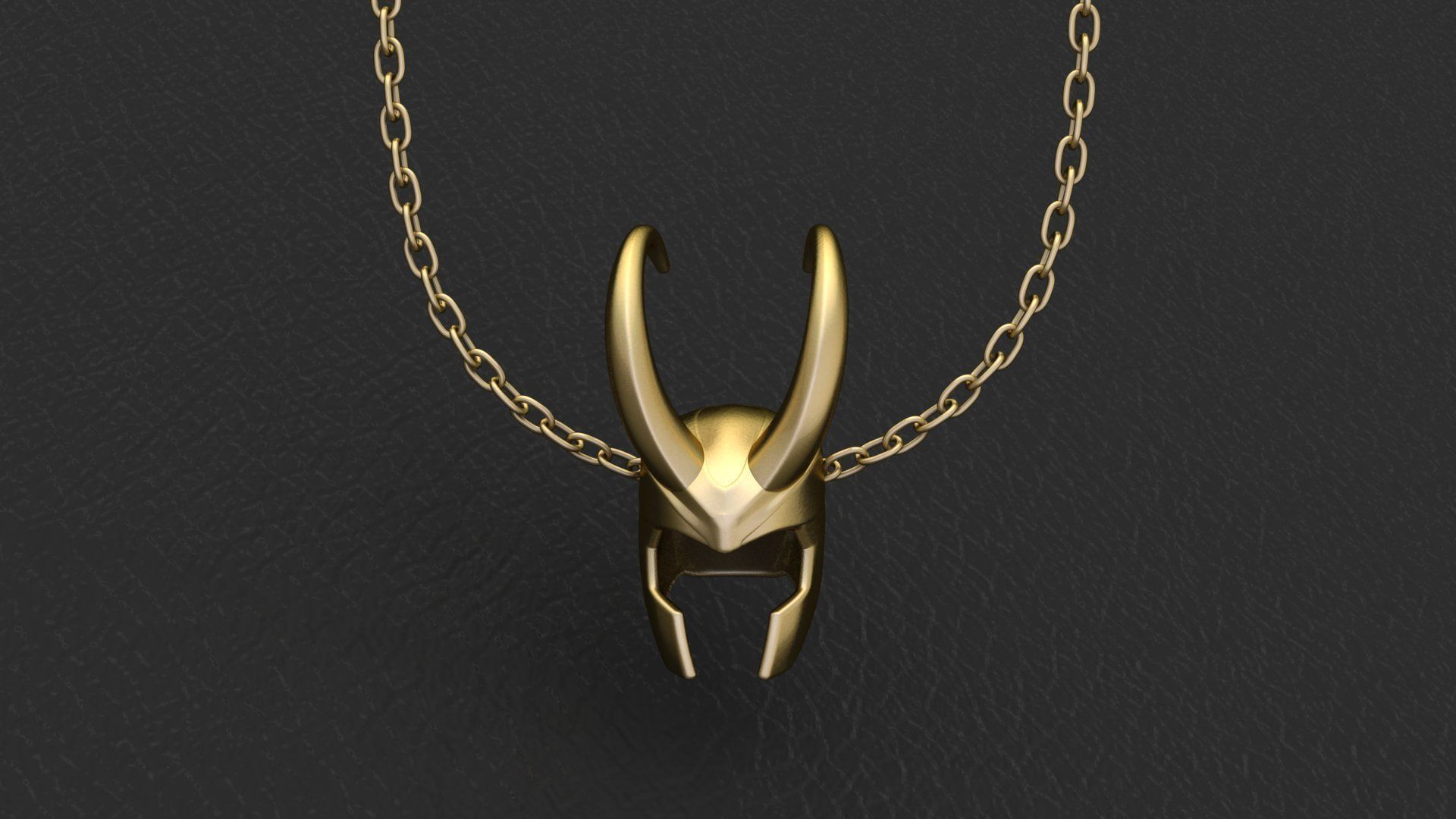 Loki Helmet Pendant Viking Jewelry 3D model 3D printable | CGTrader