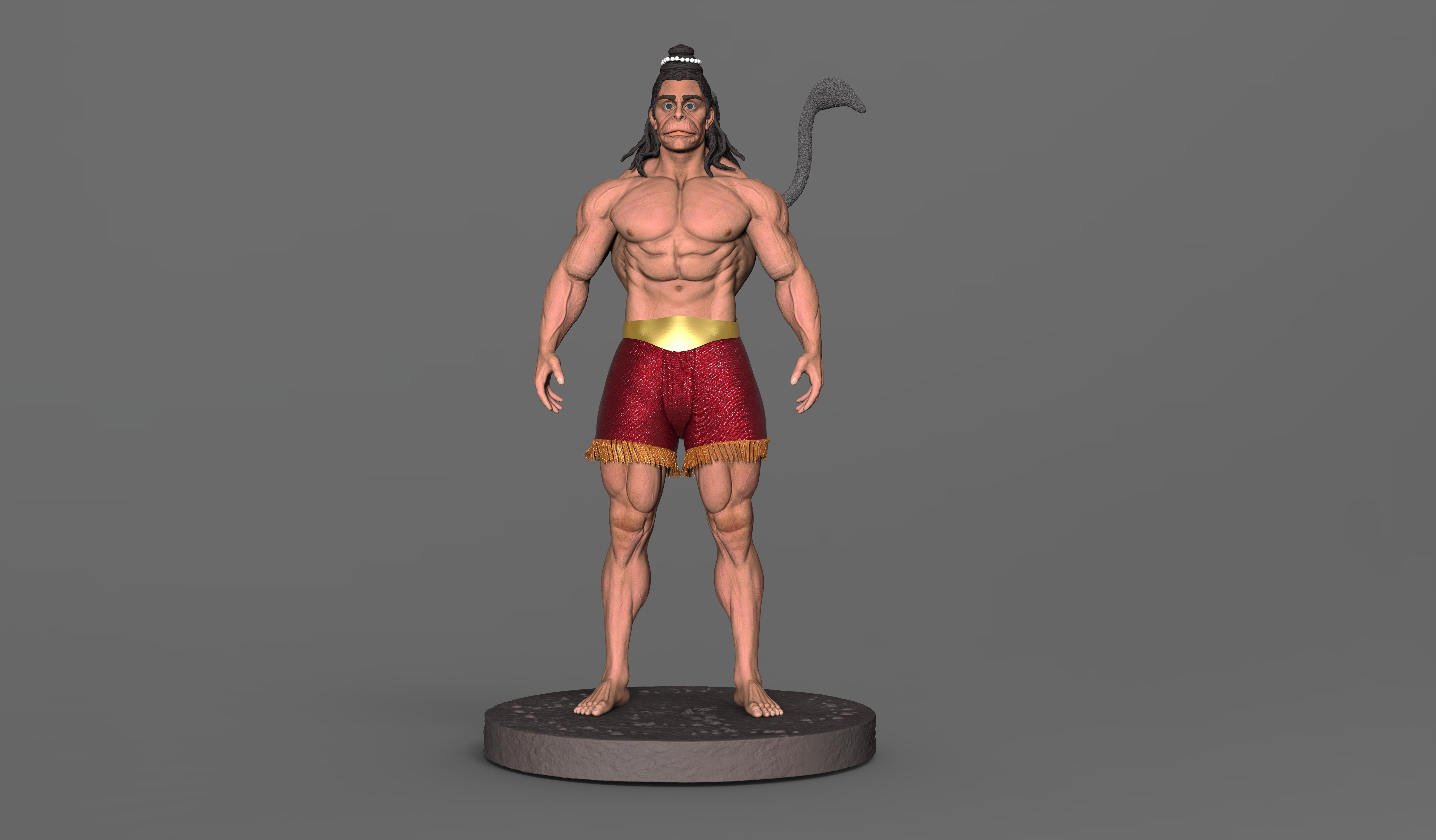 Hanuman ji 3d printing model 3D model 3D printable | CGTrader