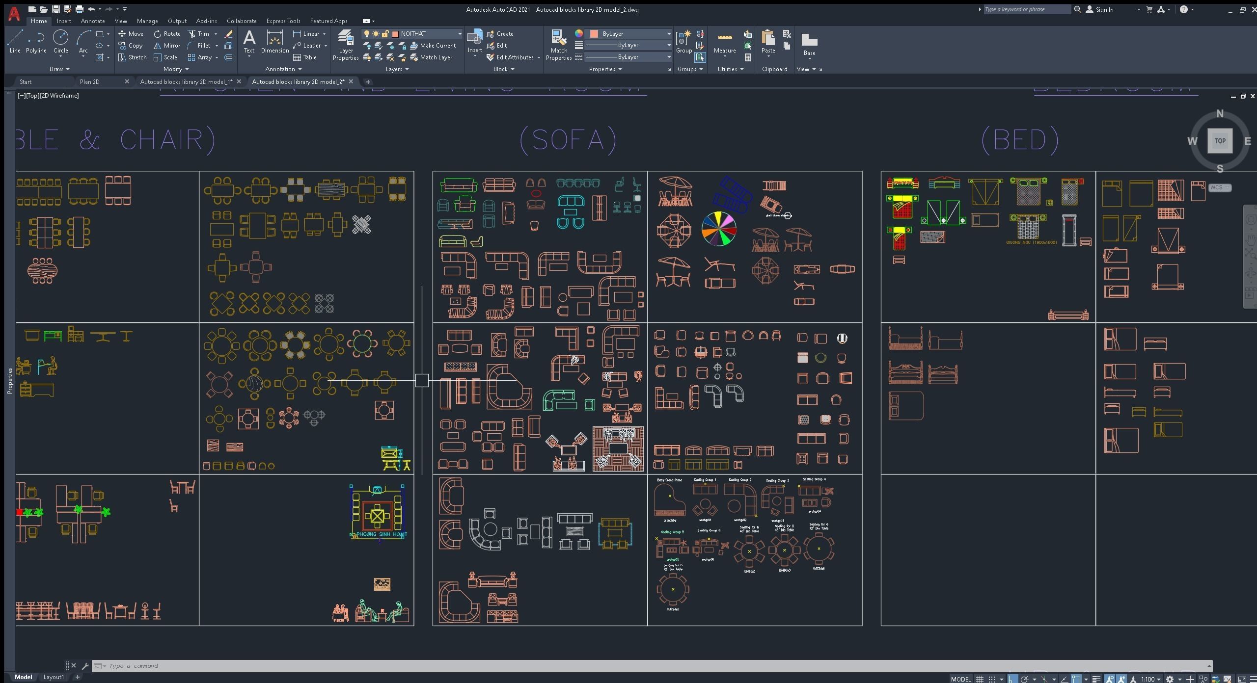 Autocad Blocks Library Model 2d 3d Model Cgtrader