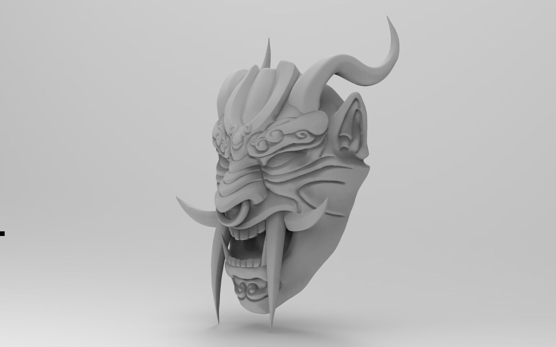 3D model Oni Mask VR / AR / low-poly | CGTrader