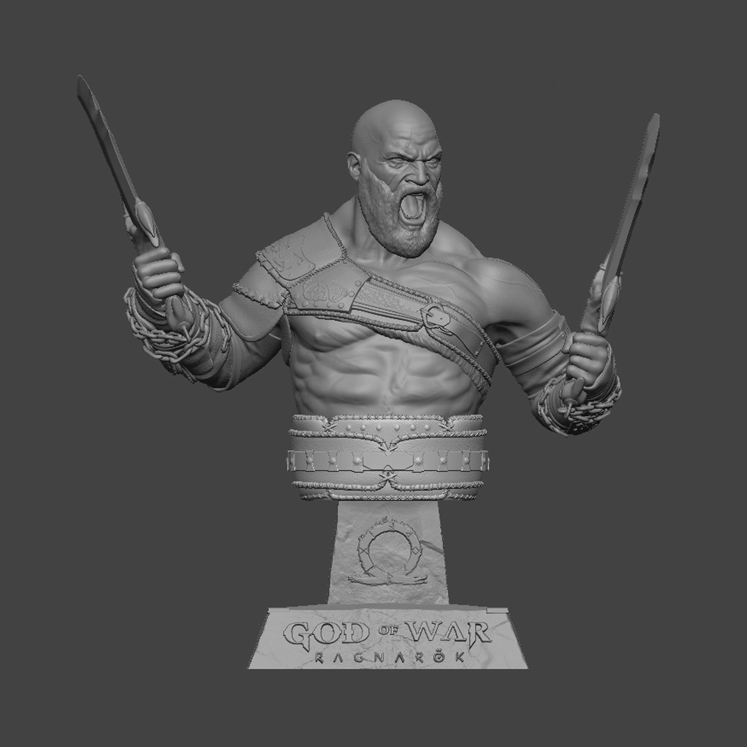 Kratos - God of War Ragnarok 3D model 3D printable | CGTrader