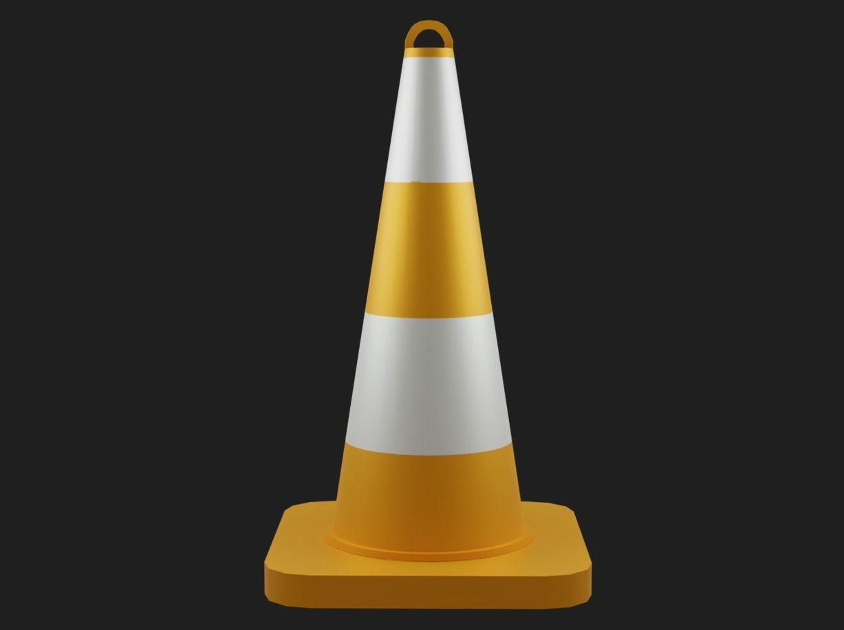 3D model traffic coni VR / AR / low-poly | CGTrader