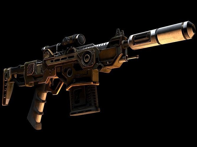 Assualt Rifle 3D model | CGTrader