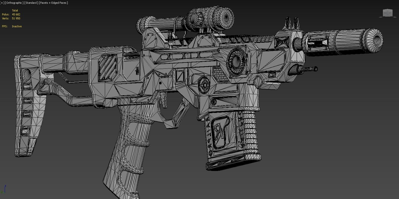 Assualt Rifle 3D model | CGTrader