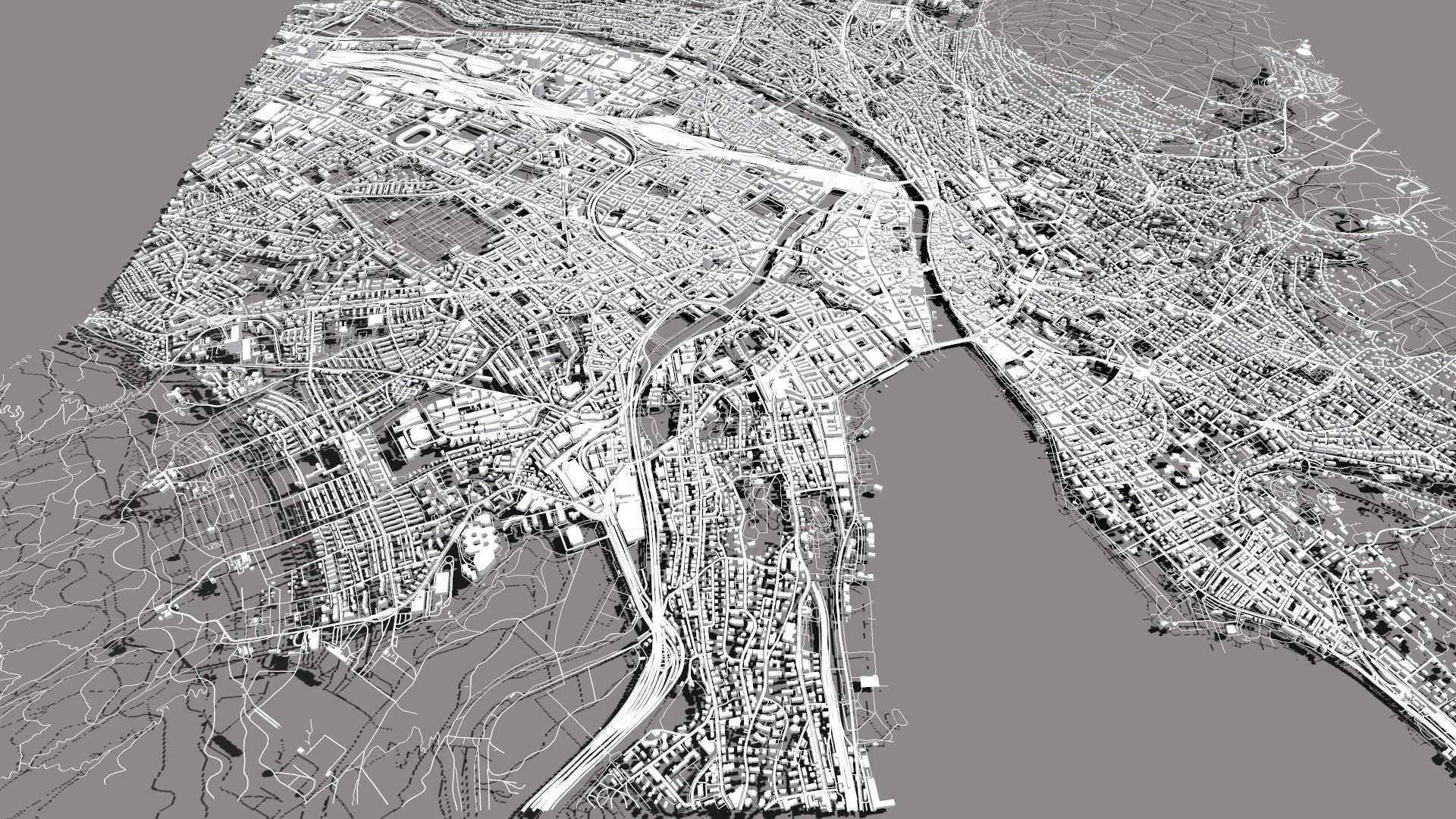 Cityscape Zurich Switzerland 3D model | CGTrader