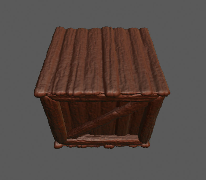 Wooden Crate 3D Print free 3D model 3D printable | CGTrader