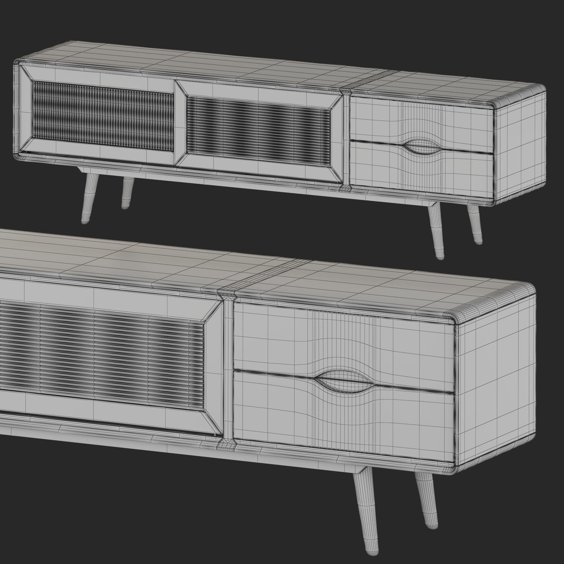 Modern TV Stand 3D model | CGTrader