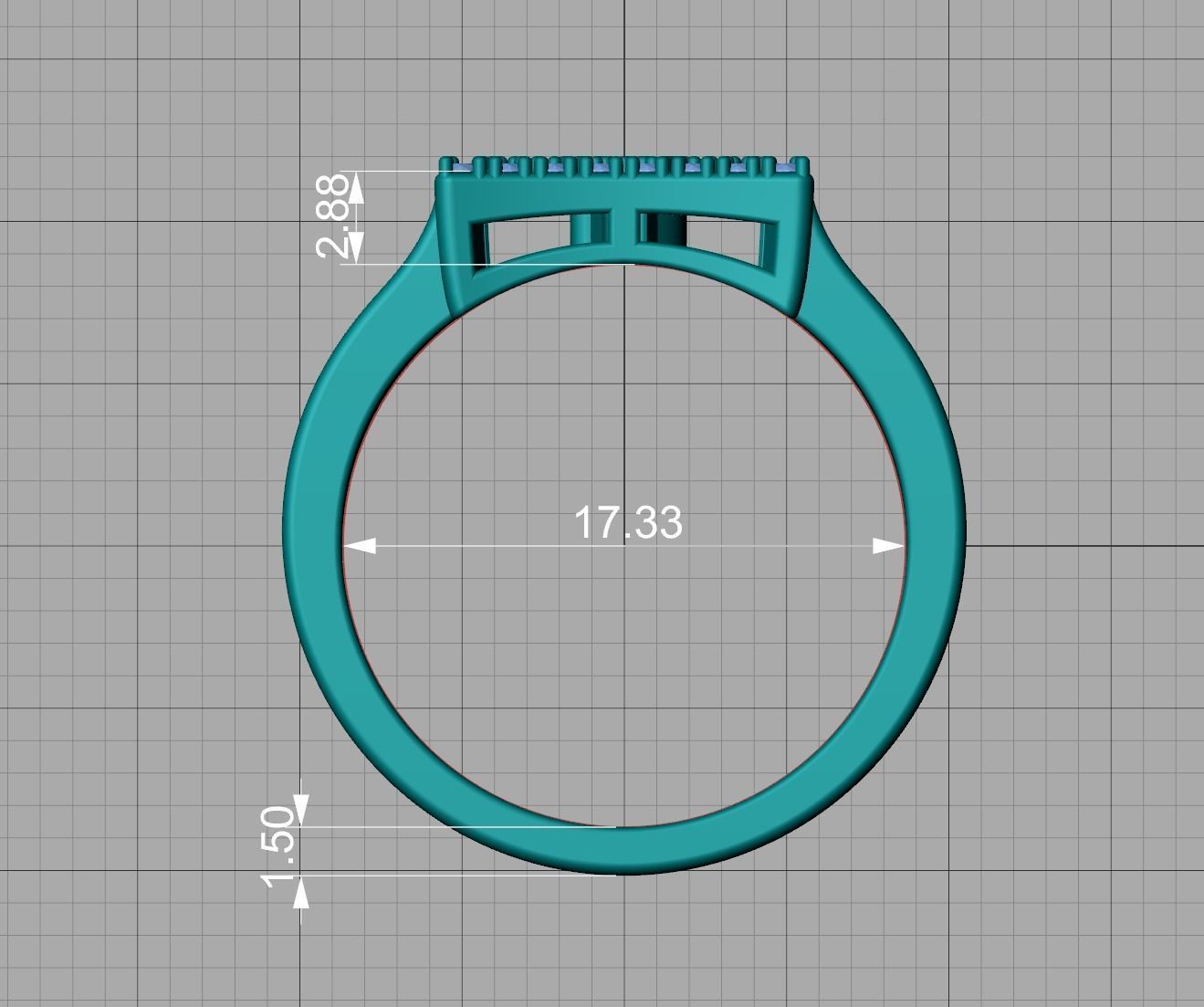 Diamond Hangers Ring Unique Design Ring 3dmodel 3D model 3D printable ...