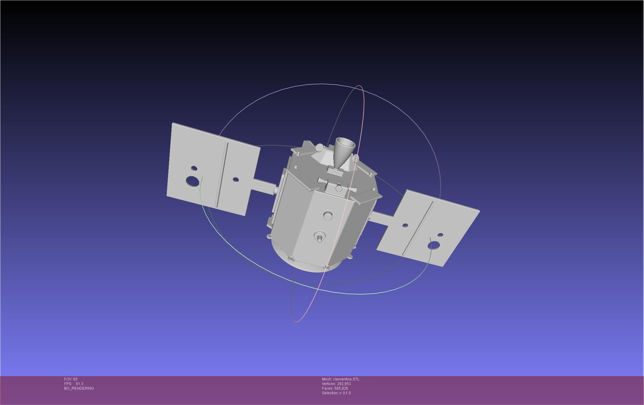 NASA Clementine Printable Model 3D model 3D printable | CGTrader