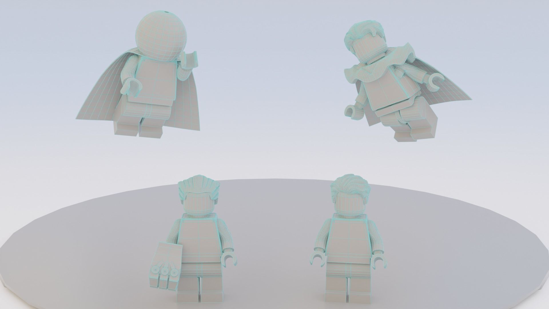Lego Sandman and Mysterio mini pack 3D model | CGTrader