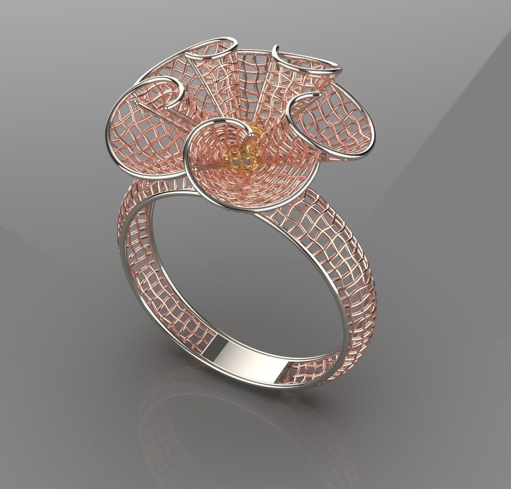 Turkey Ring01 3D model 3D printable | CGTrader