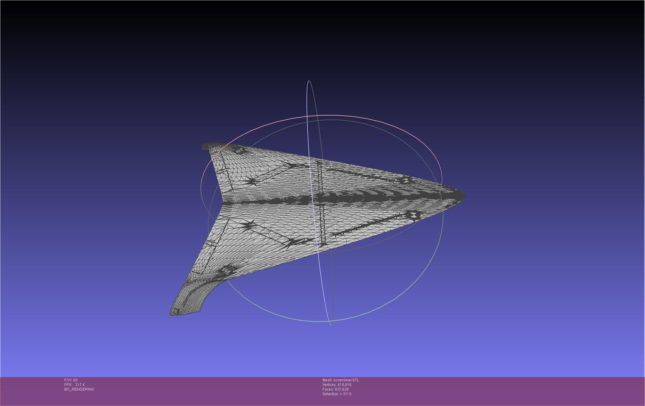 Hypersonic Scramjet Airliner Concept Printable Miniature 3D model 3D ...