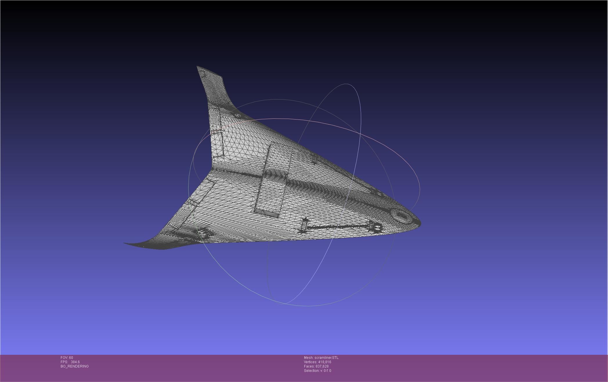 Hypersonic Scramjet Airliner Concept Printable Miniature 3D model 3D ...