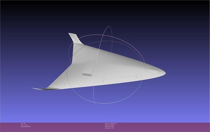 Hypersonic Scramjet Airliner Concept Printable Miniature 3D model 3D ...
