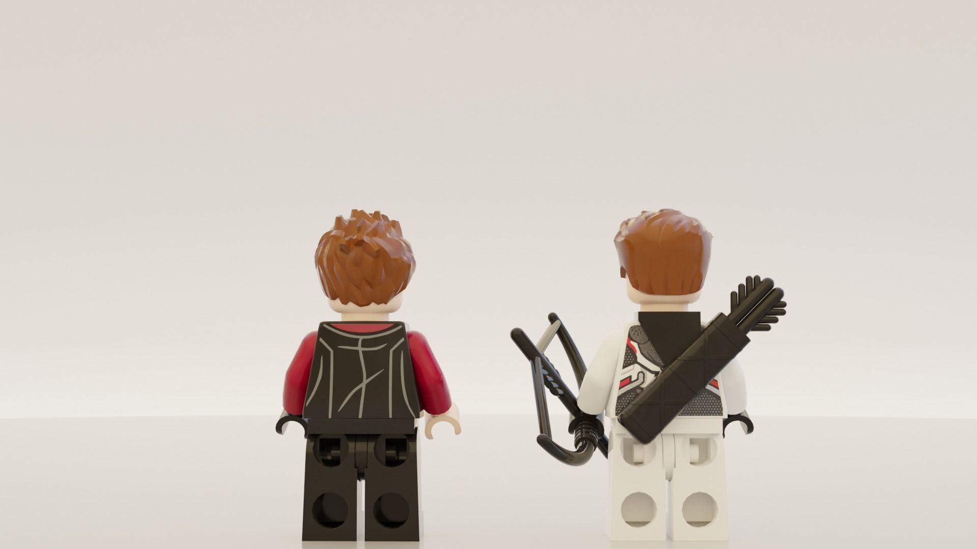 Lego Natasha Romanoff and Hawkeye pack 3D model | CGTrader
