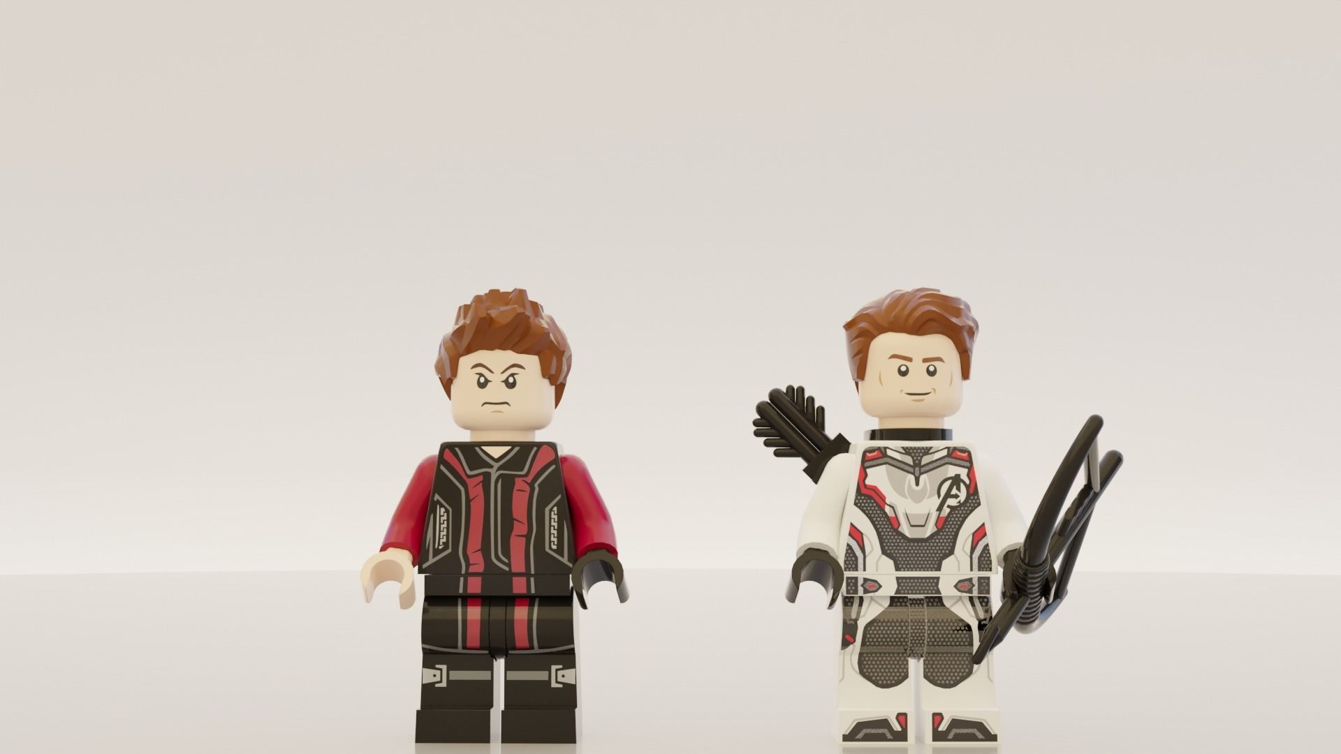 Lego Natasha Romanoff and Hawkeye pack 3D model | CGTrader