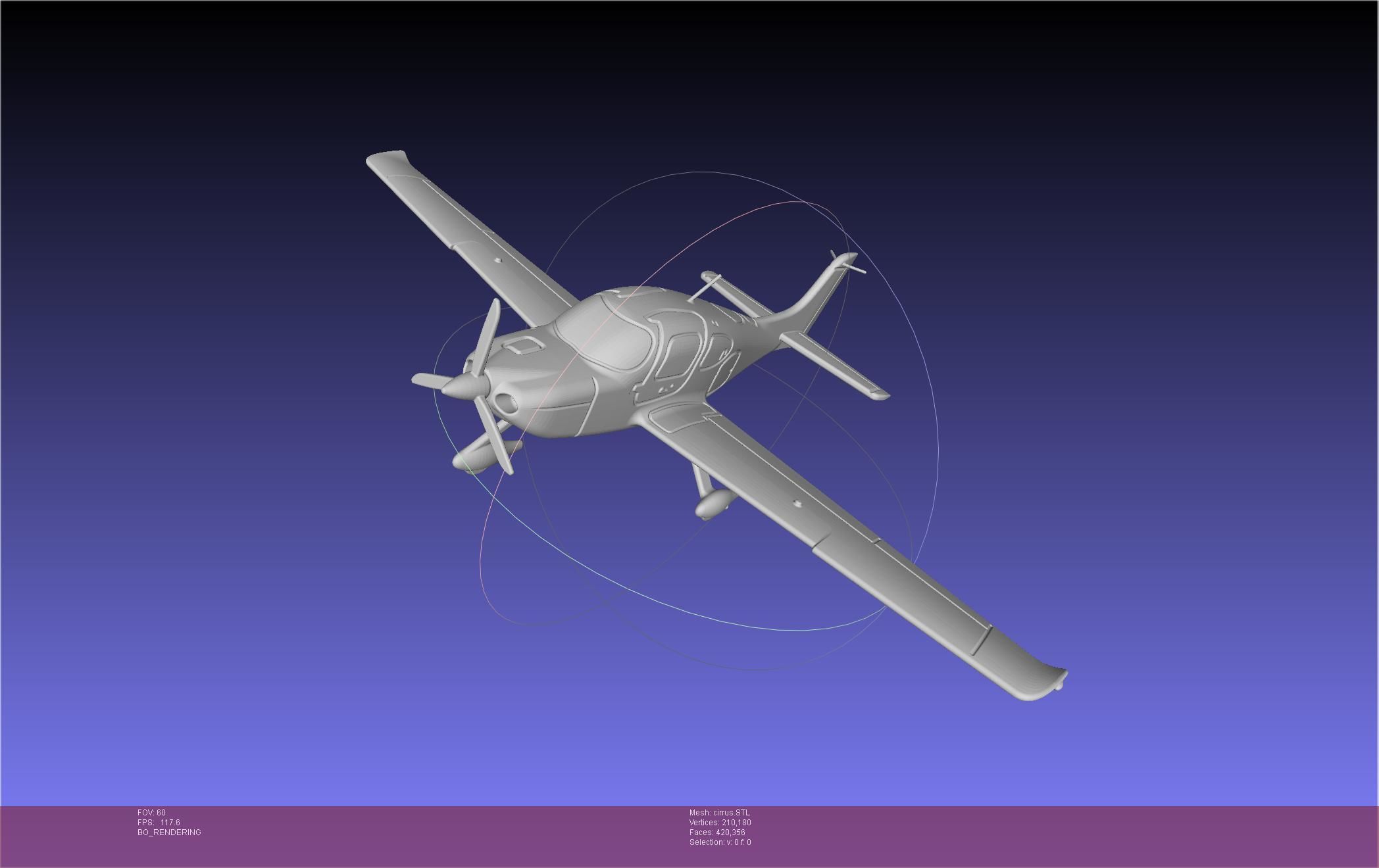 SR22 Cirrus Airplane Printable Miniature 3D model 3D printable | CGTrader