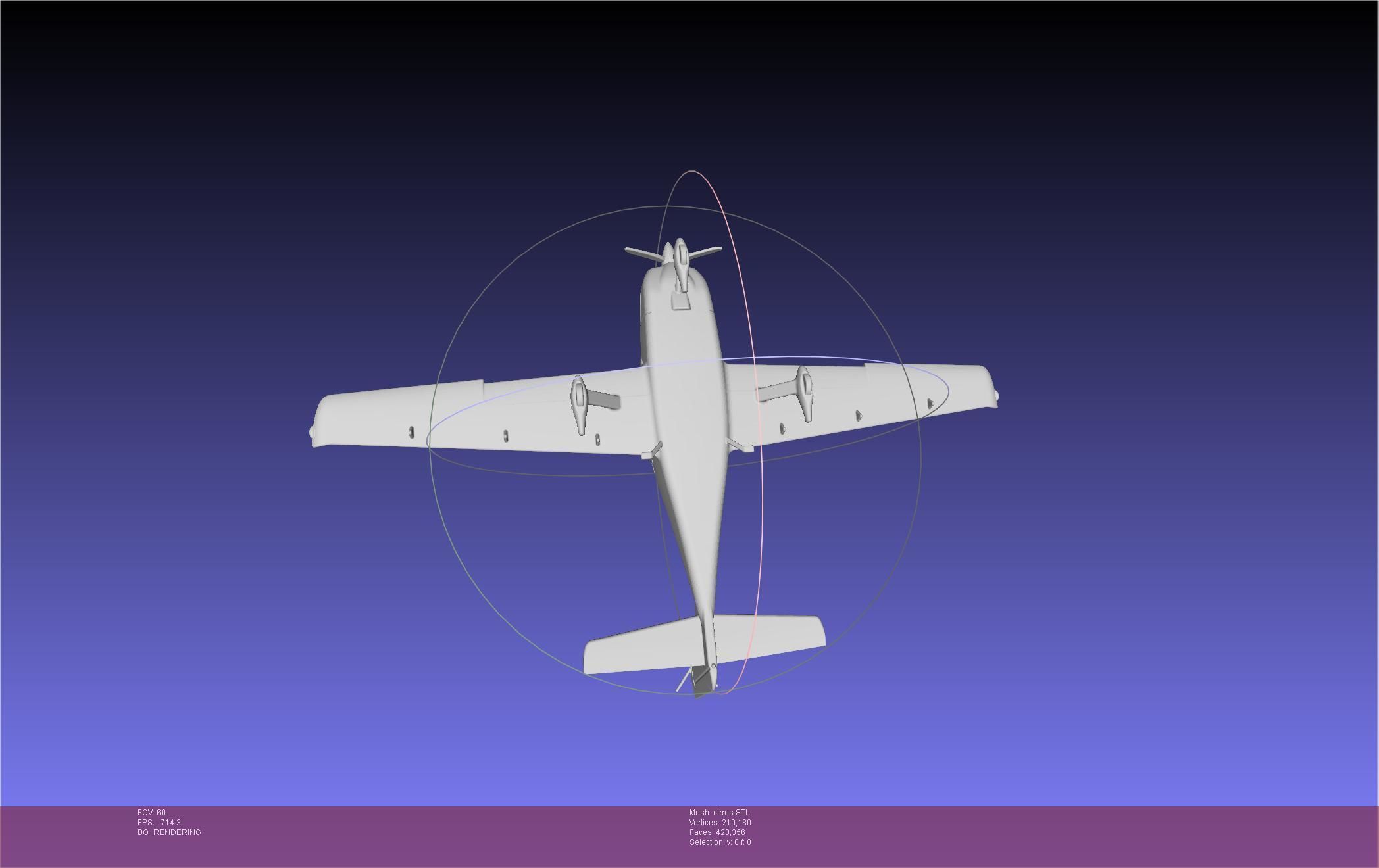 SR22 Cirrus Airplane Printable Miniature 3D model 3D printable | CGTrader