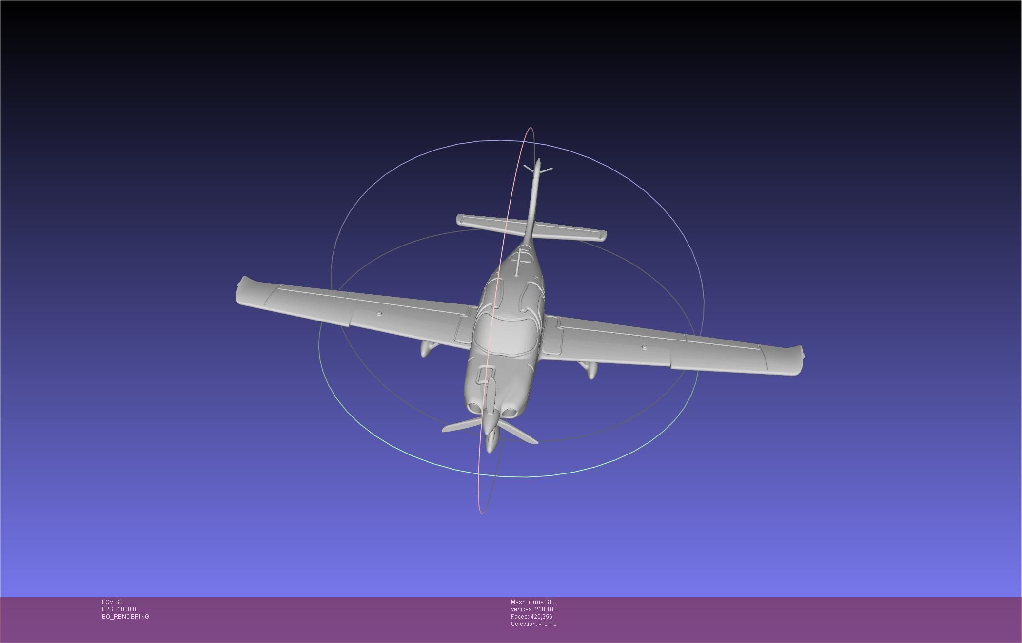 SR22 Cirrus Airplane Printable Miniature 3D model 3D printable | CGTrader