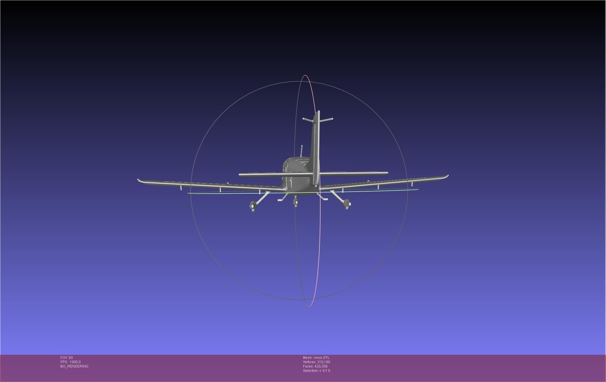 SR22 Cirrus Airplane Printable Miniature 3D model 3D printable | CGTrader