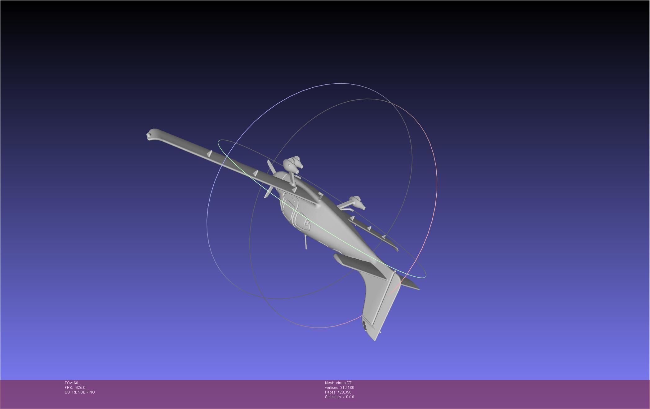 SR22 Cirrus Airplane Printable Miniature 3D model 3D printable | CGTrader