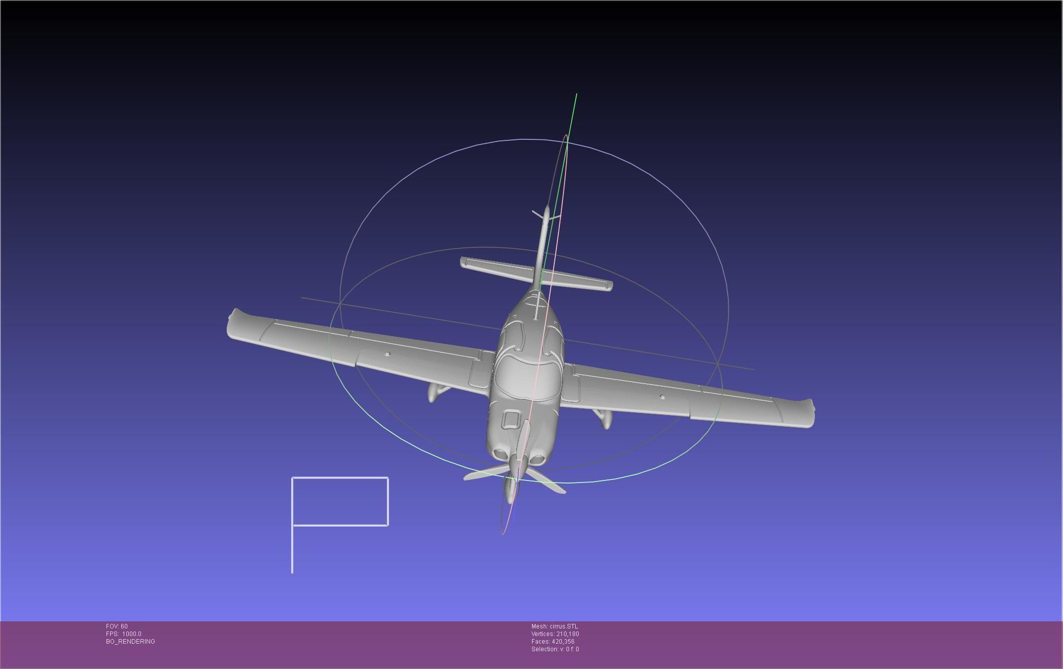 SR22 Cirrus Airplane Printable Miniature 3D model 3D printable | CGTrader