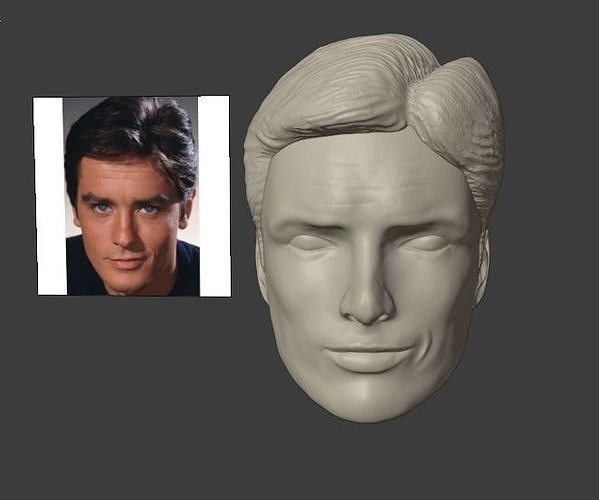 Alain Delon - Head Shot - 3D Printable free 3D model 3D printable ...