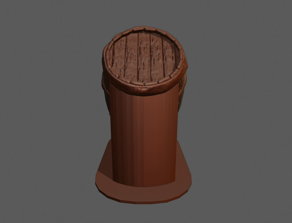 Wooden Barrel 3D Print free 3D model 3D printable | CGTrader