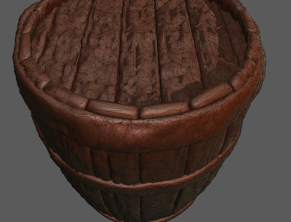 Wooden Barrel 3D Print free 3D model 3D printable | CGTrader