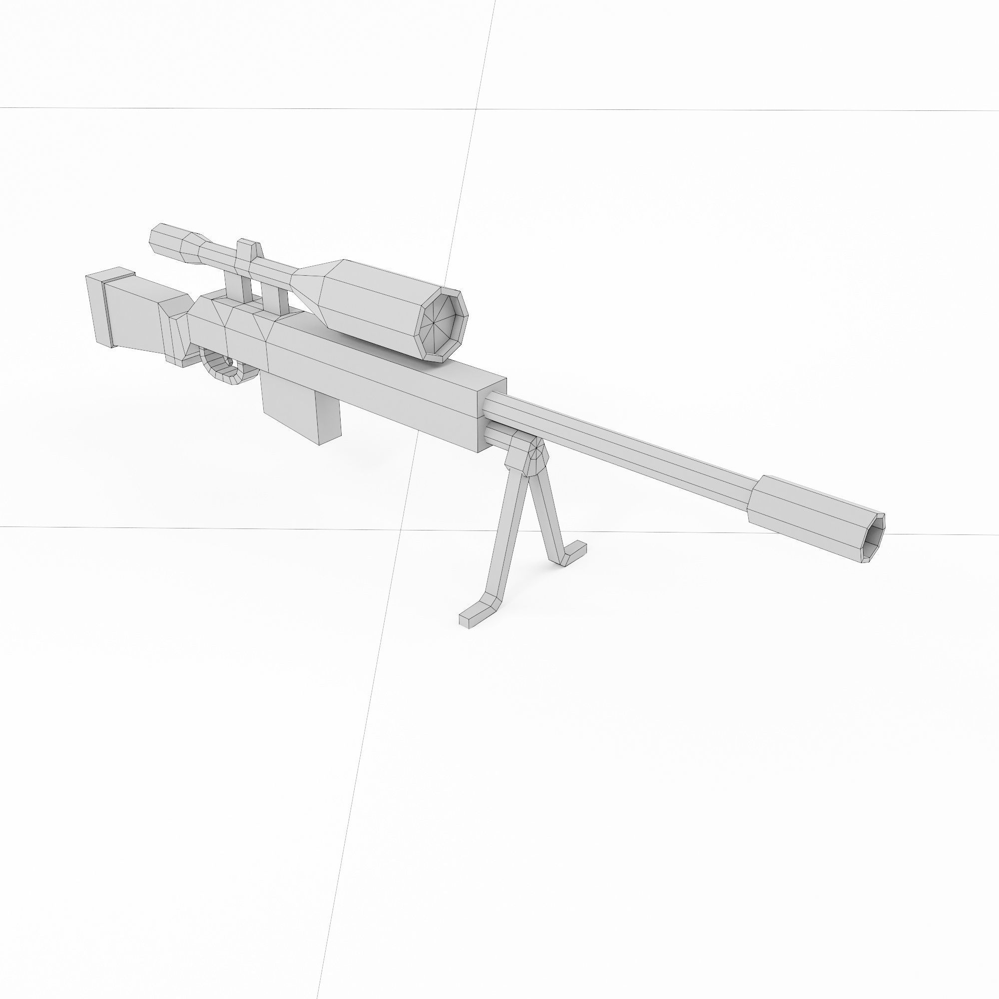 3D model ROBAR RC50 sniper rifle gun VR / AR / low-poly | CGTrader